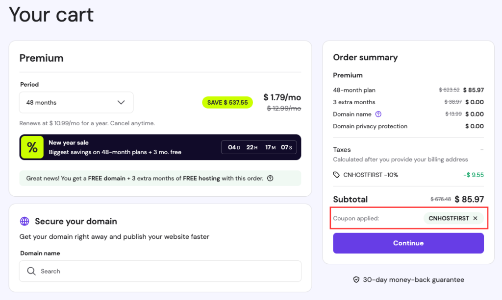 Hostinger coupon code for first-time users in 2025