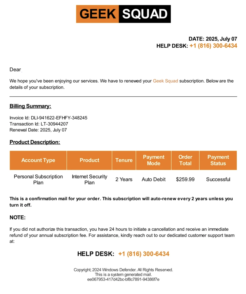 How to spot and remove Geek Squad scam in 2025